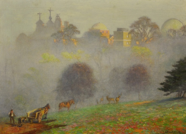 Arthur Ellis - Autumn mists, Royal Observatory, Greenwich - Located on ...