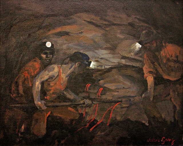 Roger Williamson Paintings Coal Paintings Four, Symbolic Paintings.